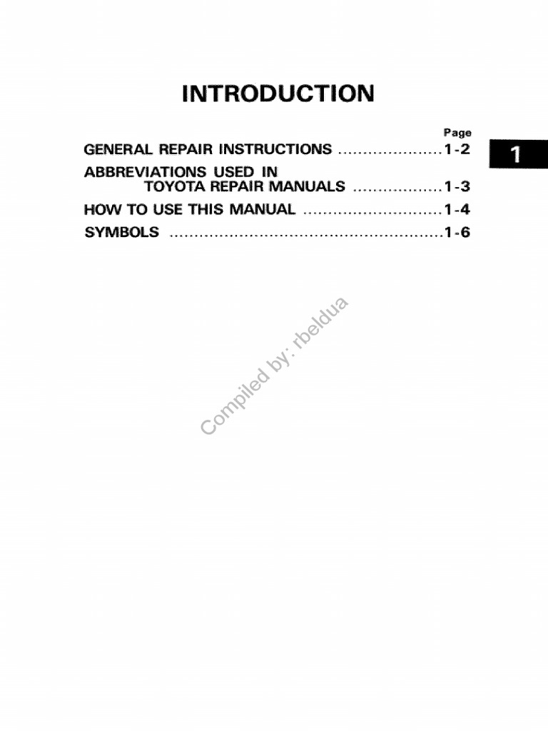 Toyota Liteace Service Manual PDF | PDF