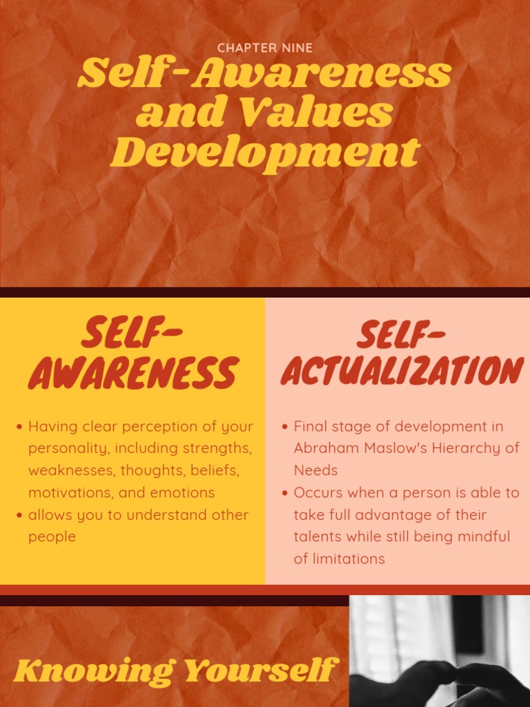 Chapter 9-Self-Awareness and Values Development | PDF | Self ...
