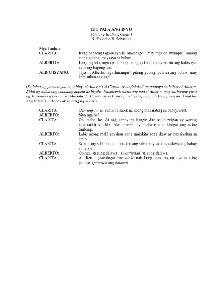 Ito Pala Ang Inyo | PDF