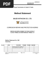 Method Statement Road Construction | PDF | Road | Concrete