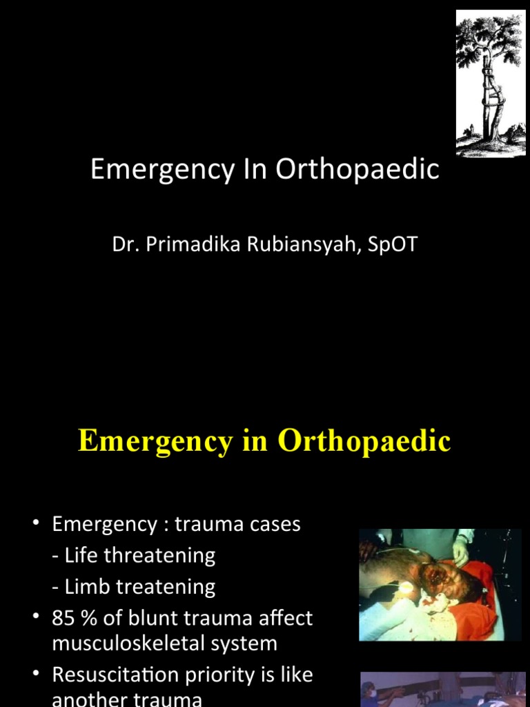 Emergency Ortho | PDF | Amputation | Ischemia