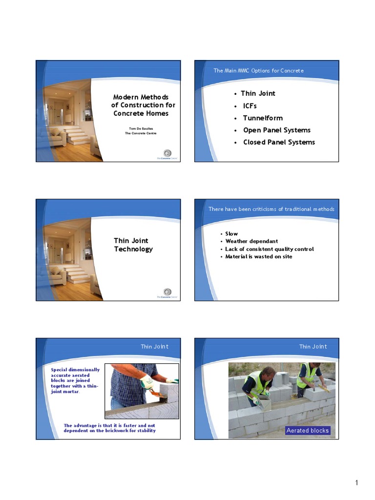 Modern Methods of Construction | PDF | Concrete | Architectural Elements