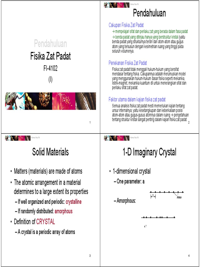1c Intro Crystal Structure | PDF