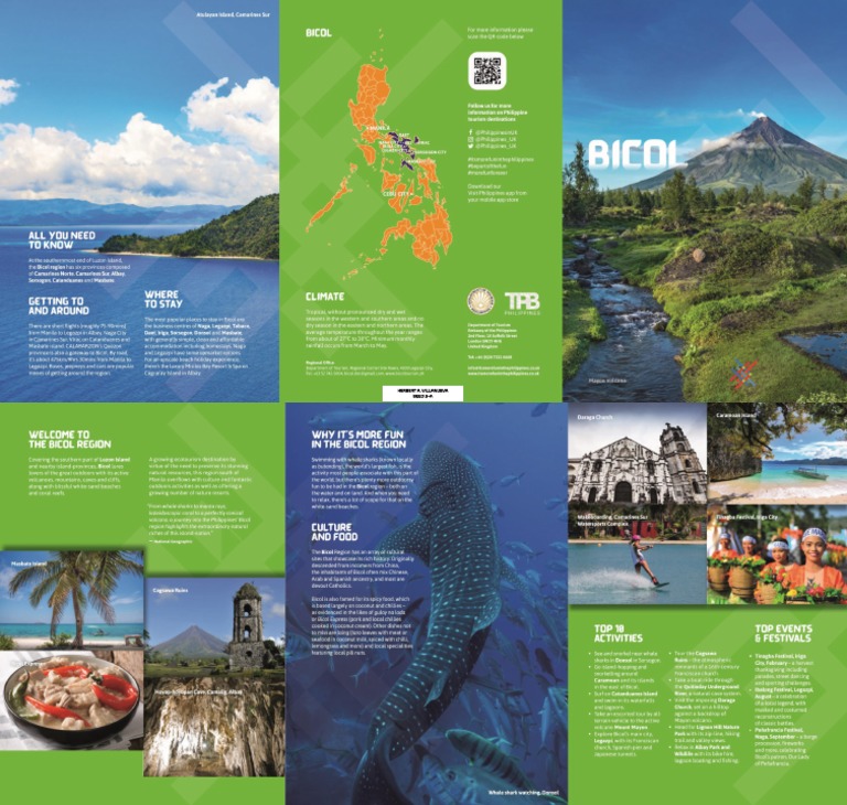 Bicol Region Brochure by H Villanueva PDF | PDF