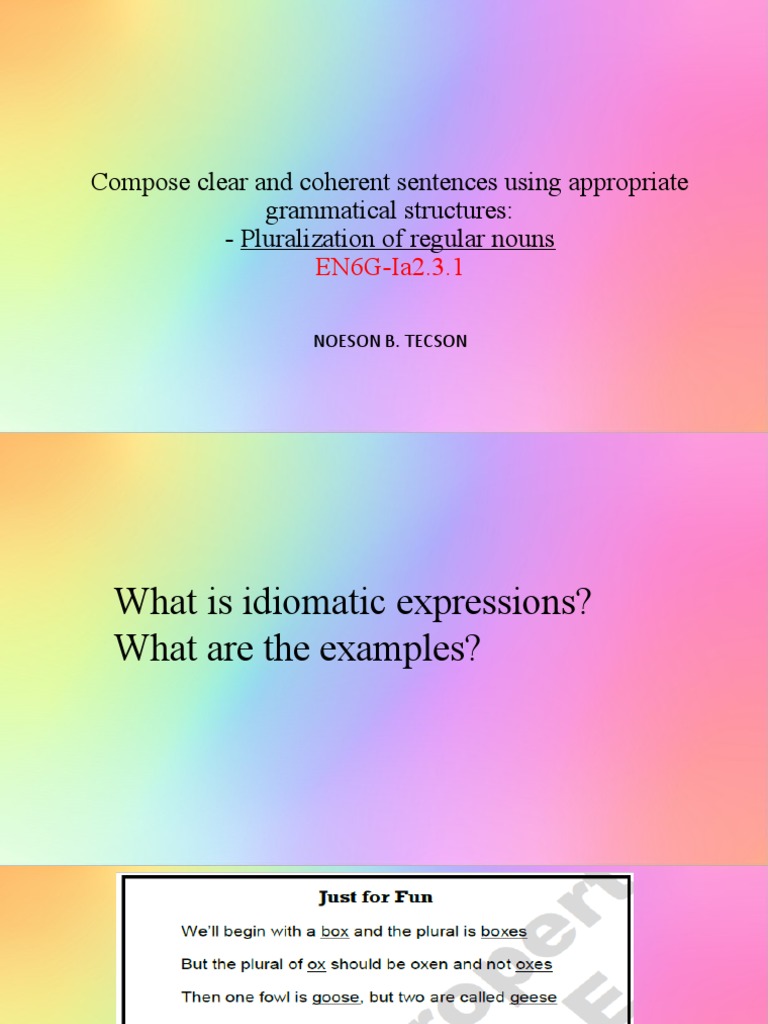Pluralization of Regular Nouns Guide | PDF | Plural | Noun