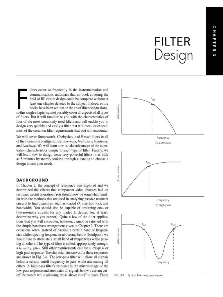 Chapter 3 - Filter Design - 2008 - RF Circuit Design | PDF | Electronic ...