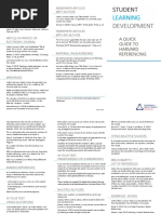 MMU Harvard Referencing Quick Guide: Terminology | PDF | Citation ...