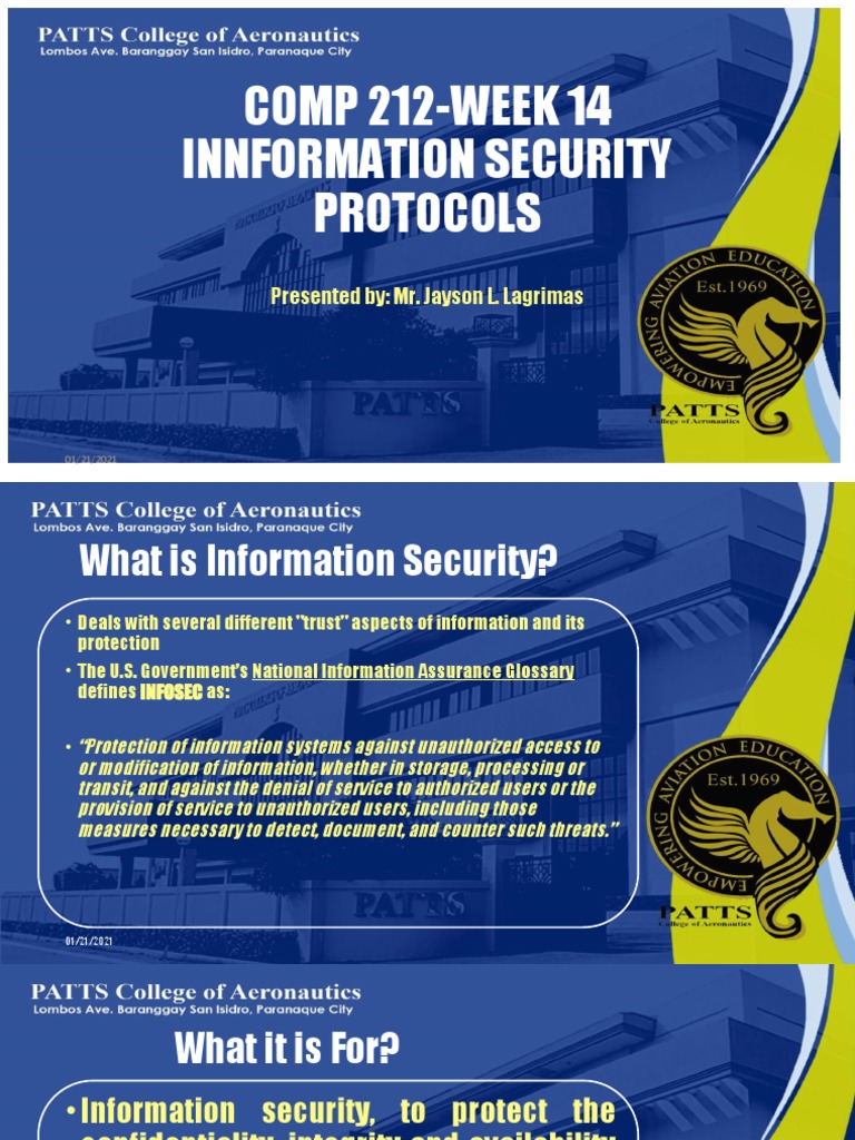 COMP 212 - WEEK 14 Lecture | PDF | Information Security | Proxy Server