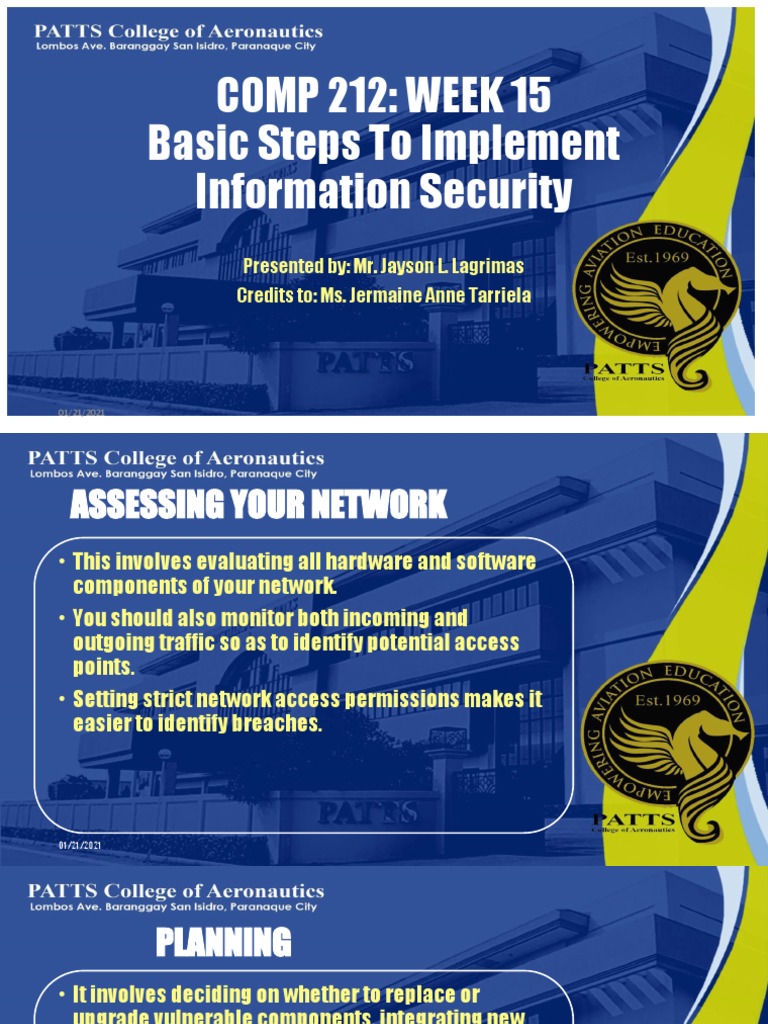 COMP 212 - Week 15 Lecture | PDF | Computer Security | Security