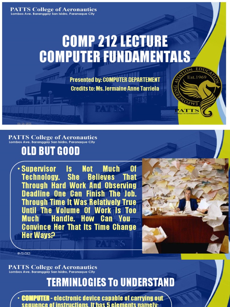 Comp 212 Week 1 Lecture Pdf Software Computer Hardware