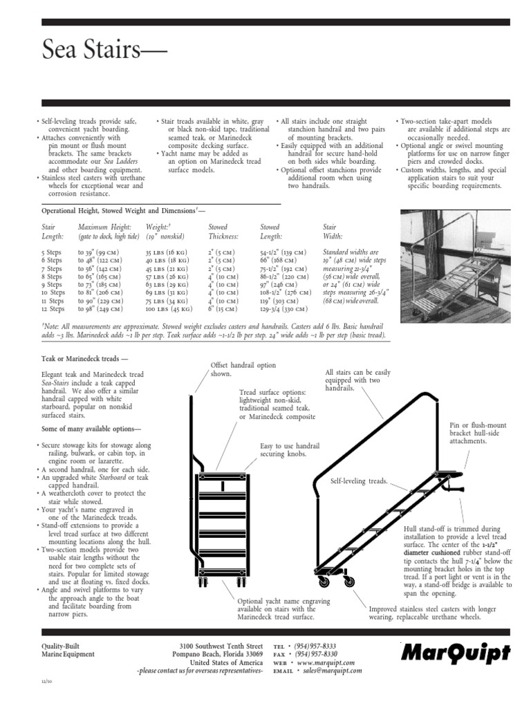 Marquipt SeaStair | Download Free PDF | Stairs