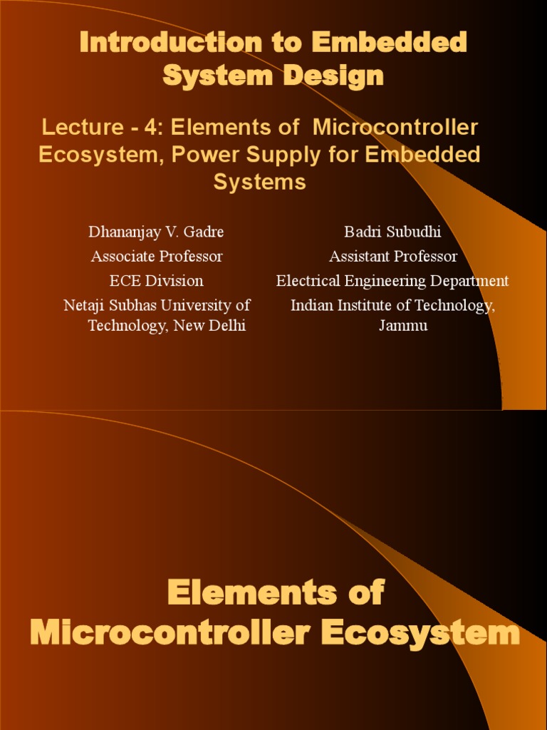 Elements of Microcontroller Ecosystem, Power Supply For ES | Download Free PDF | Power Supply ...