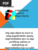 Jad Construction Safety Manual (Tagalog Version) | PDF