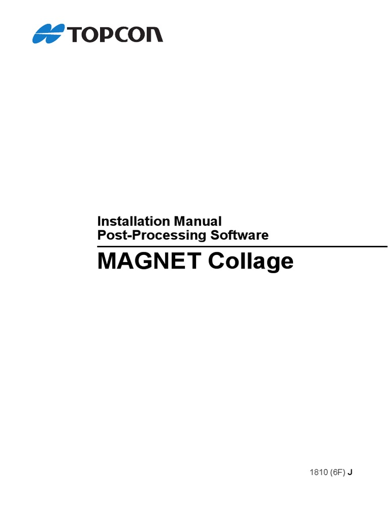 MAGNET Collage: Installation Manual Post-Processing Software | PDF ...