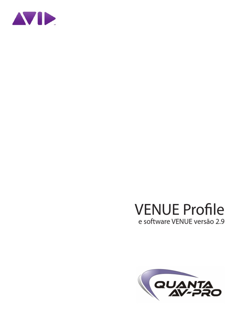 Venue Profile Versão 2.9 - Manual PDF | PDF | Input/Output | Information And Communications ...