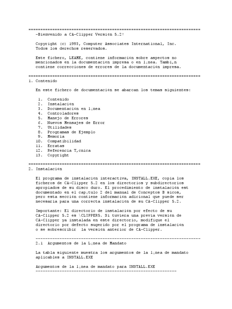 Manual de Clipper 5.2 para D.O.S. | PDF | Biblioteca (informática ...