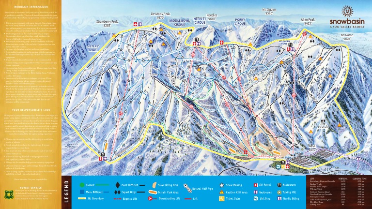 Snowbasin MTN Trail Map W | PDF