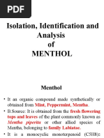Dehydration of Menthol to Menthene | PDF | Acid | Distillation