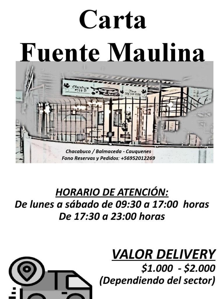 Carta Maulina 2021 | PDF | Cocina europea | Comida regional y étnica