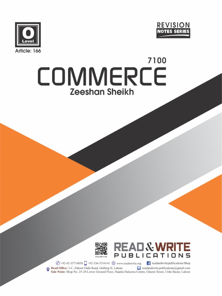 Commerce O Level Notes 166 Pdf Retail Insurance