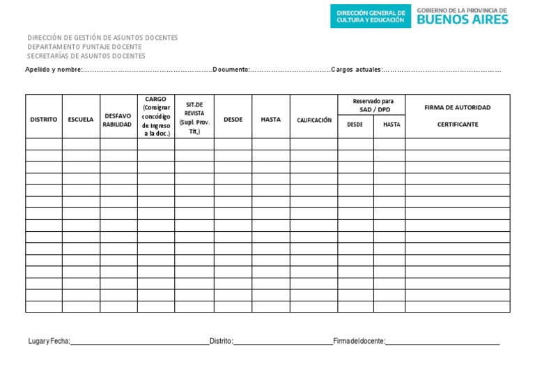 Formulario 354 Antiguedad | PDF