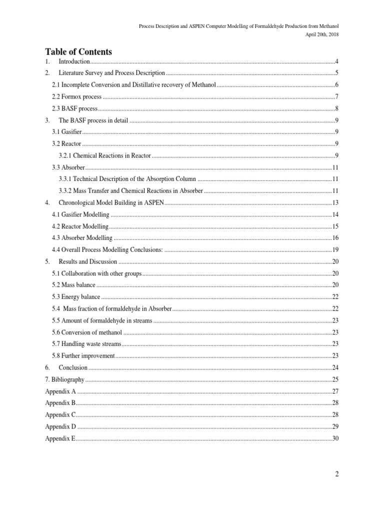 Process - Description - and - ASPEN - Computer - Modelling - o 4 | PDF ...