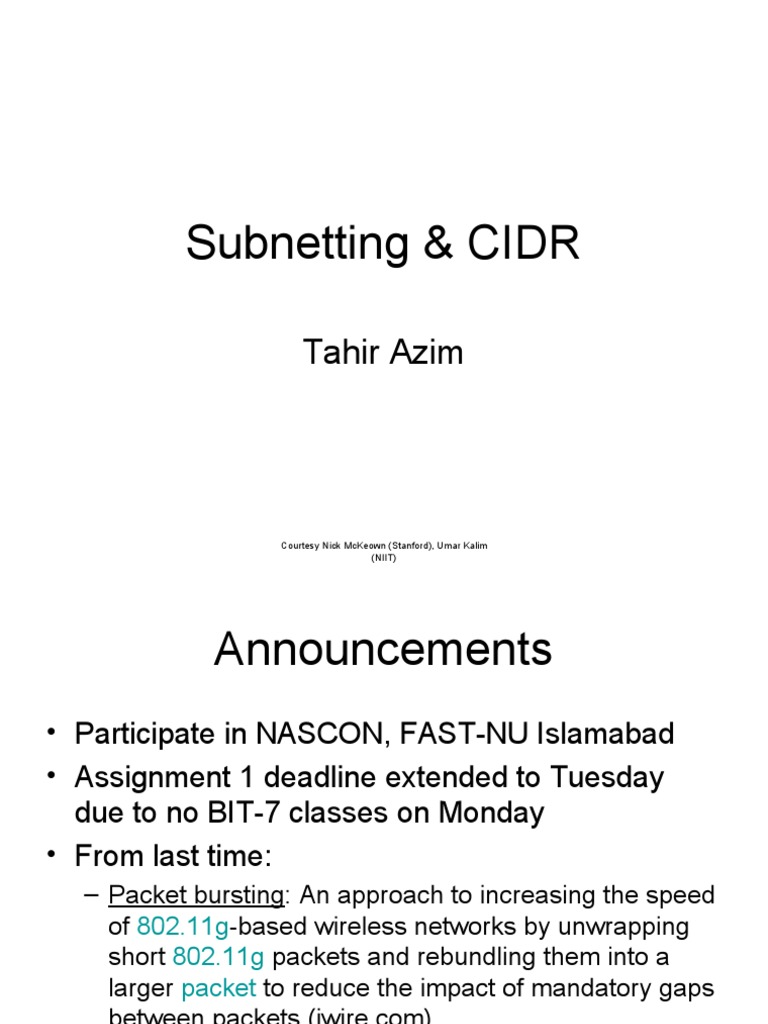 An In Depth Explanation Of Subnetting Cidr Notation And Network