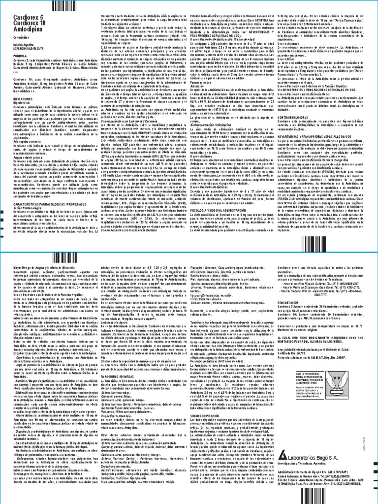Cardiorex | PDF | Insuficiencia cardíaca | Hipertensión