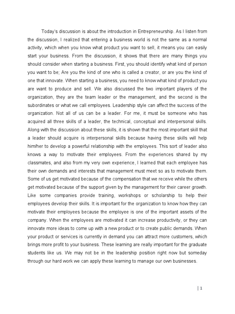 Reflection Paper For Webinar 1 | PDF | Leadership | Social Psychology