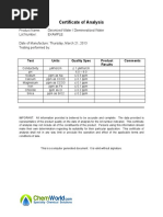 CofC Template | PDF
