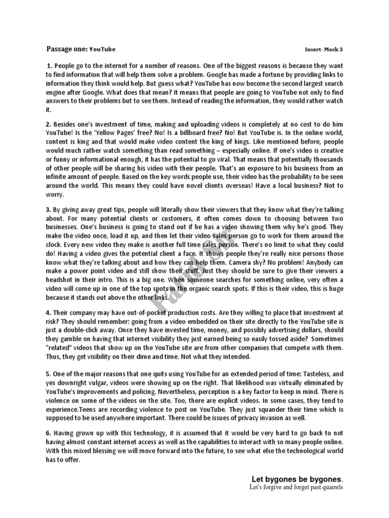 Mock-3 - Insert | PDF | Lewis Carroll | You Tube