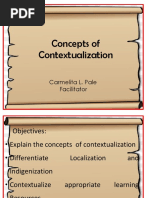 Learning Package (Contextualization, Localization & Indigenization | PDF | Learning | Curriculum