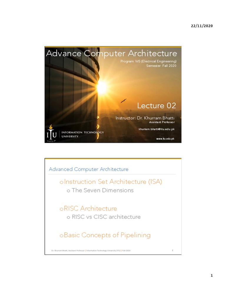 ACA-02 - Review of ISA-RISC-Pipelining | PDF | 64 Bit Computing ...