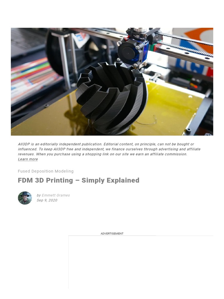 FDM 3D Printing - Simply Explained - All3DP | Download Free PDF | 3 D Printing | Industrial ...