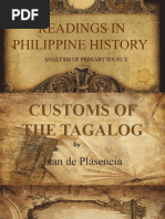 Primary Source Analysis: Title of Source: Customs of The Tagalog | PDF ...