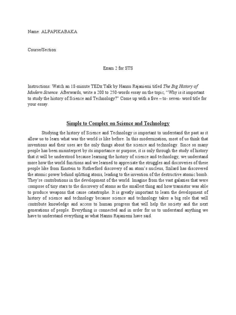 Exam 2 For Sts Exam 2 For Sts | PDF