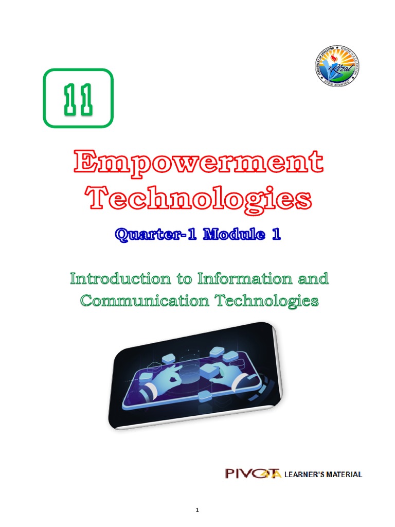 ICT Empowerment-Technologies Q1 Module1 | PDF | Tag (Metadata) | Websites