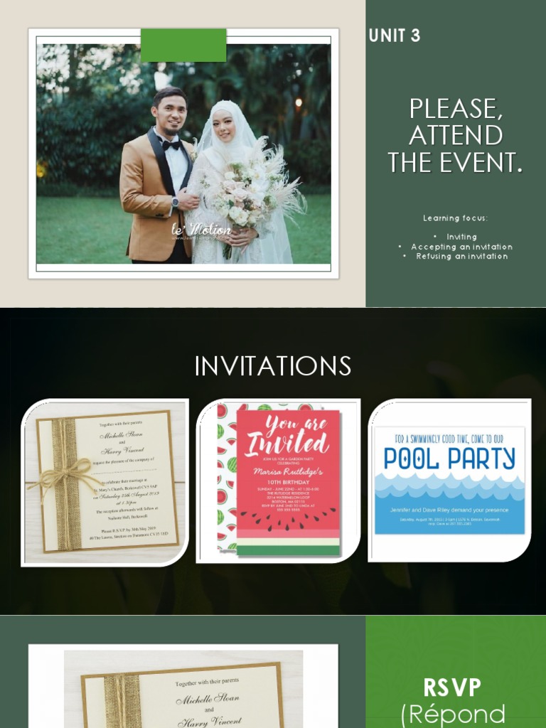 Please, Attend The Event PDF | PDF