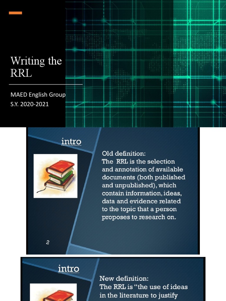 Writing The RRL | PDF