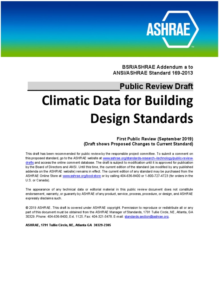 Climatic Data For Building Design Standards: - Public Review Draft ...
