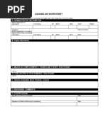 Blank Counseling Sheet | PDF | Business
