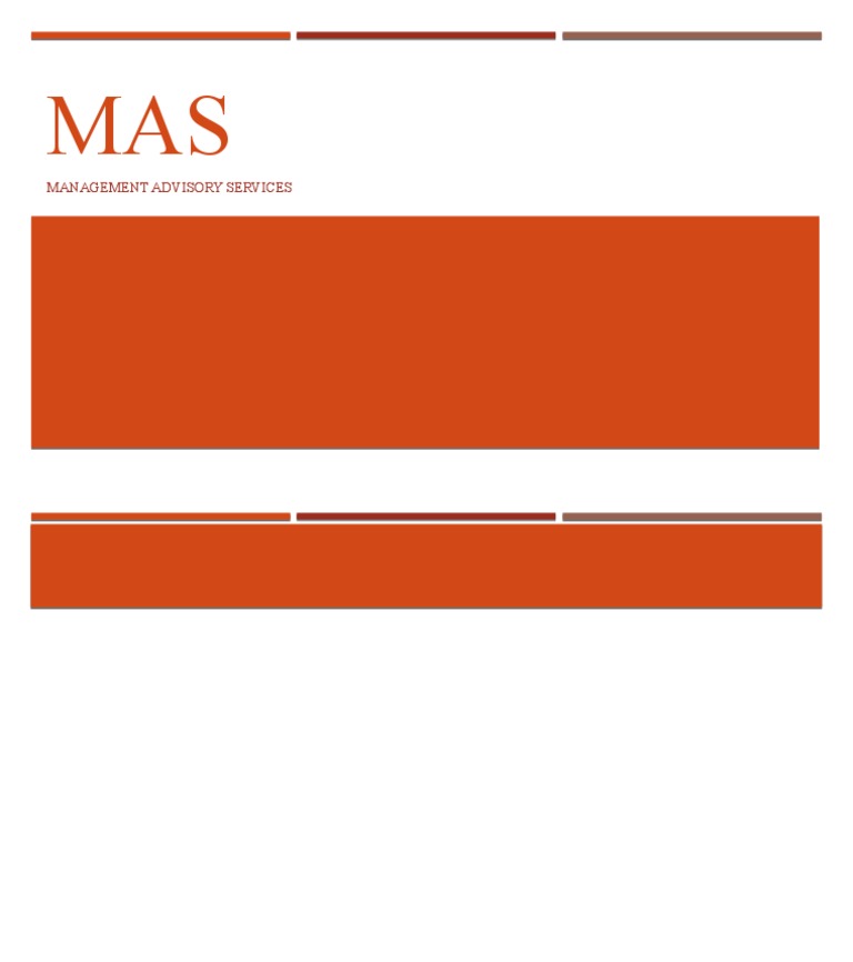 Management Advisory Services | PDF