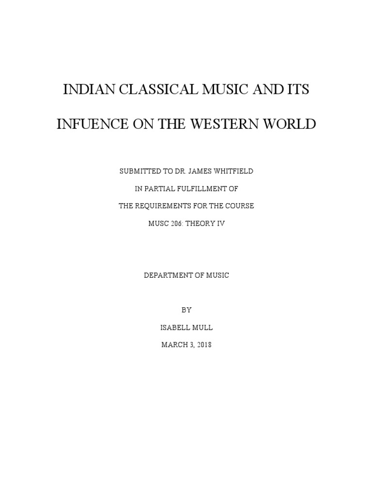 Indian Classical Music Research | PDF | Scale (Music) | Mode (Music)