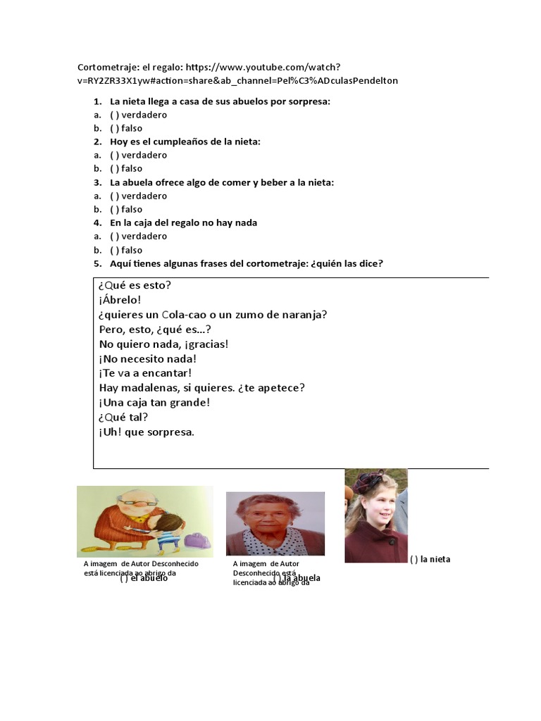 El Regalo: Sorpresas y Emociones | PDF