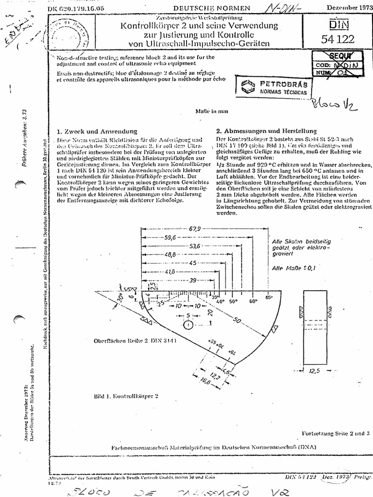 Din 54122 - 1973 | PDF