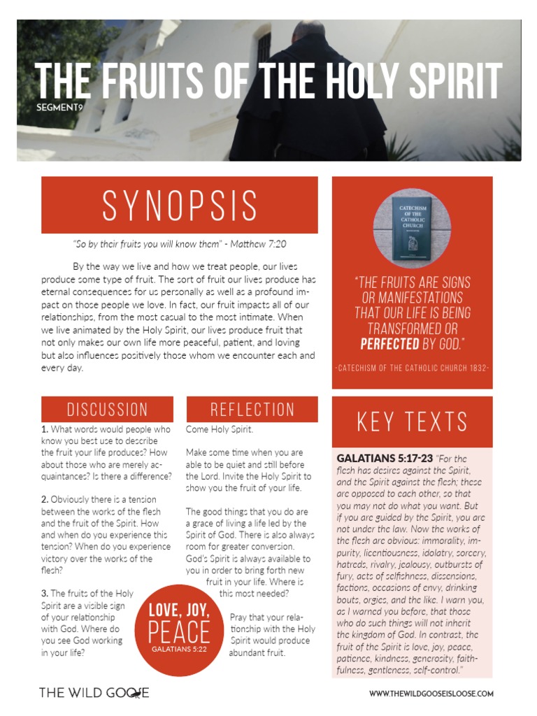 The+Fruits+of+the+Holy+Spirit++ +Study+Guide | PDF | Fruit Of The Holy ...