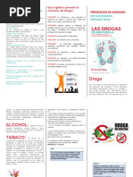 Triptico de Las Drogas | PDF | Alcoholismo | La dependencia de sustancias