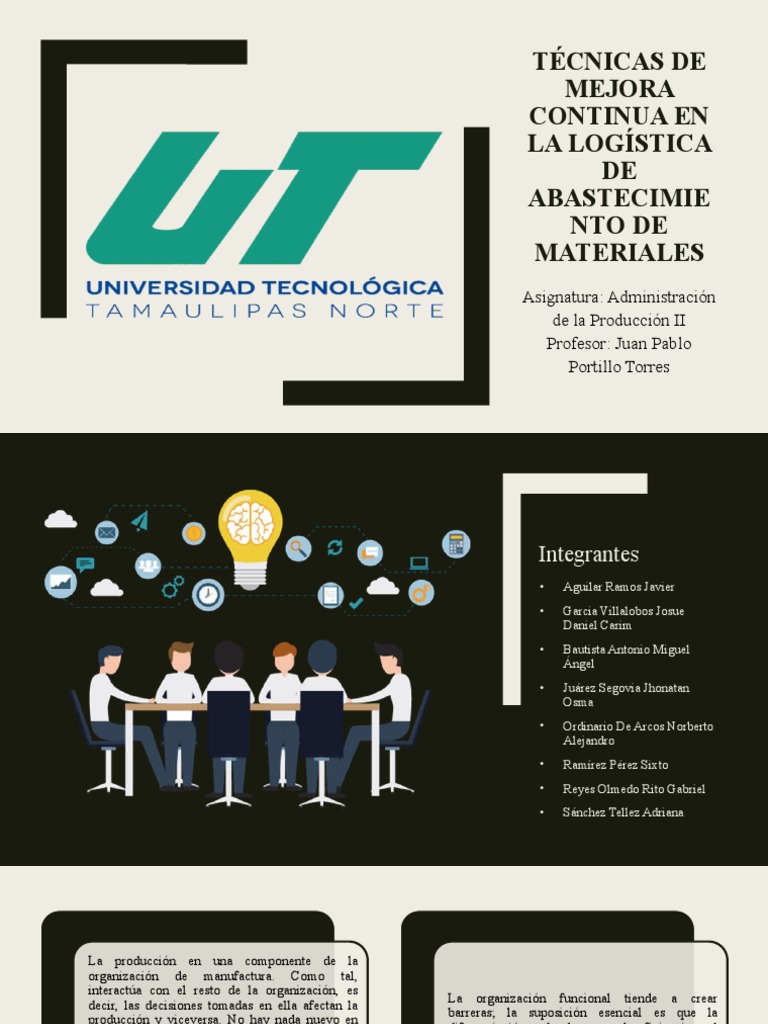 Técnicas de Mejora Continua en La Logística | PDF | Planificación ...