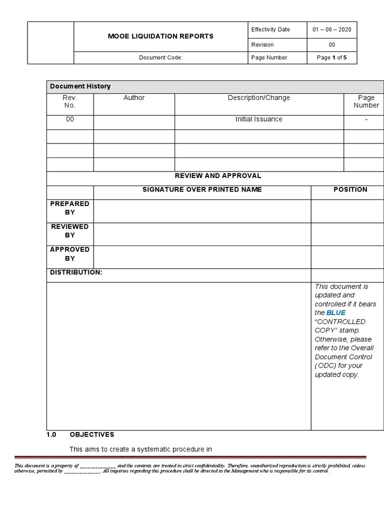 MOOE Liquidation Report Guidelines | PDF | Receipt | Invoice