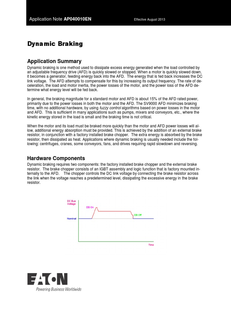 Dynamic Breaking Application Note | PDF